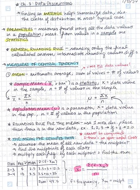 Ap Statistics Notes 80 Pages Etsy
