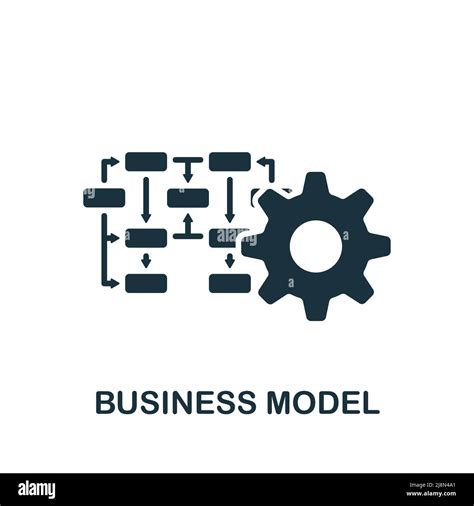 Business Model Icon Monochrome Simple Industry 4 0 Icon For Templates Web Design And