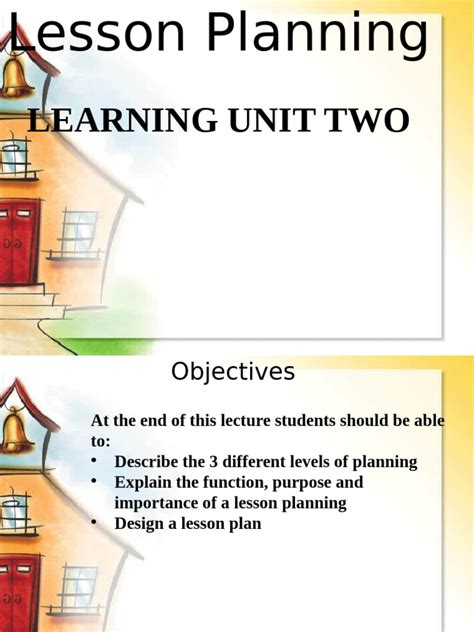 lecture 4 unit 2 lesson planning pdf lesson plan learning