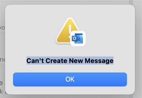 can t create new message in outlook app on mac when trying to reply