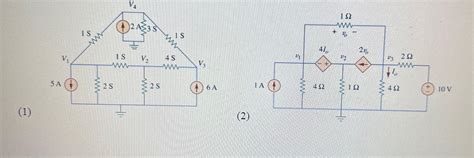 Solve These Circuits With Either Node Or Mesh