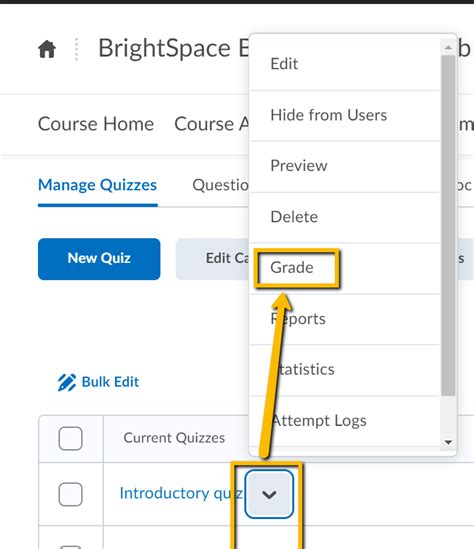 How Do I Submit A Quiz Attempt On Behalf Of My Student Welcome To Brightspace Resources