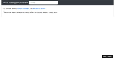 react autosuggest examples codesandbox