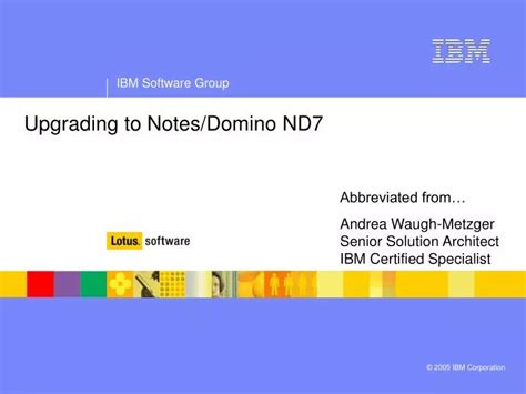 Ppt Upgrading To Notesdomino Nd7 Powerpoint Presentation Free Download Id5174742