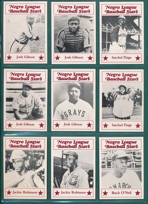 Lot Detail 1986 Negro League Baseball Complete Set 119