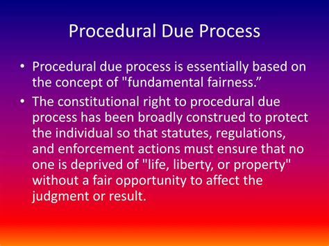 Ppt Due Process Powerpoint Presentation Free Download Id5400448