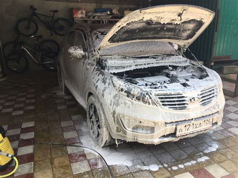 Консервант для двигателя — KIA Sportage (3G), 2 л, 2011 года | мойка ...