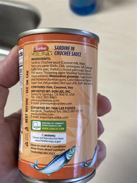 Sunlee Sardines In Chuchee Curry R Cannedsardines