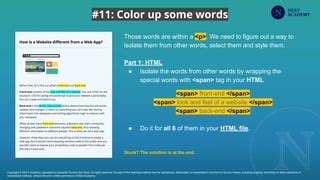 HTML CSS Coding Fundamentals Exercise PPT