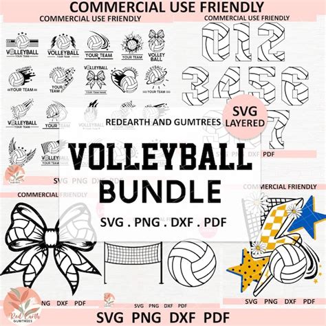 Volleyball Clip Ideas Etsy