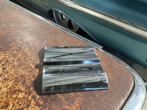 1959 Chevrolet Chevy 2 Dr And Convertible Impala Side Block Trim Moldings
