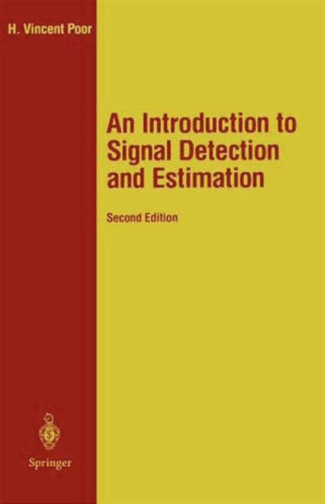 pdf introduction to signal estimation and detection dokumen tips