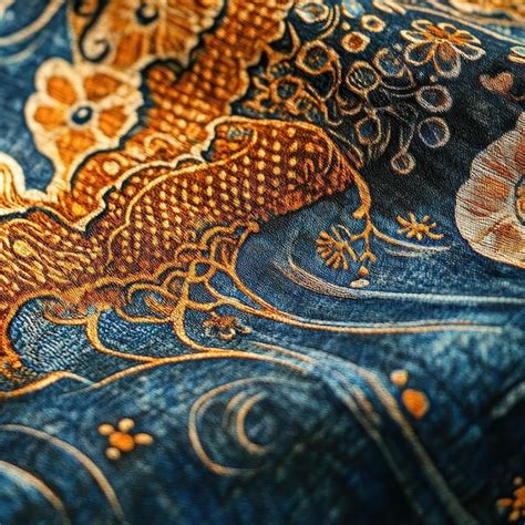 Batik Texture Background Premium Ai Generated Image