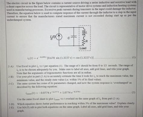 Solved The Electric Circuit In The Figure Below Contains A Chegg