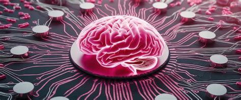 A Neural Interface Chip Illustrating Brain Computer Interaction Concept Premium Ai Generated Image