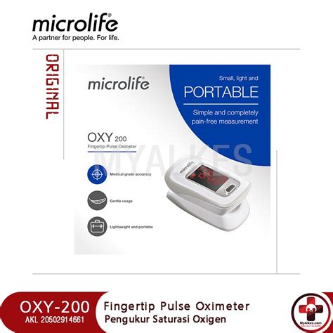 Jual Pulse Oxymeter Saturasi Oxygen Microlife Oxy 200 Shopee