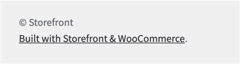 Remove ‘built With Storefront And Woocommerce With Css Lines On Wordpress Storefront Theme