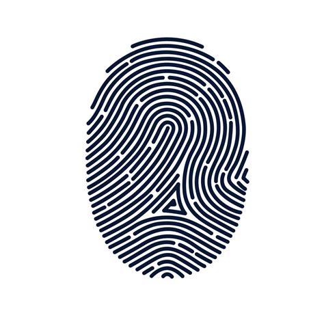 Black And White Fingerprint Logo Vector 16071187 Vector Art At Vecteezy