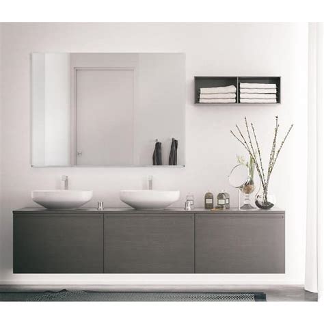 Glacier Bay 72 In Silver J Mold Mirror Mount 805204 The Home Depot