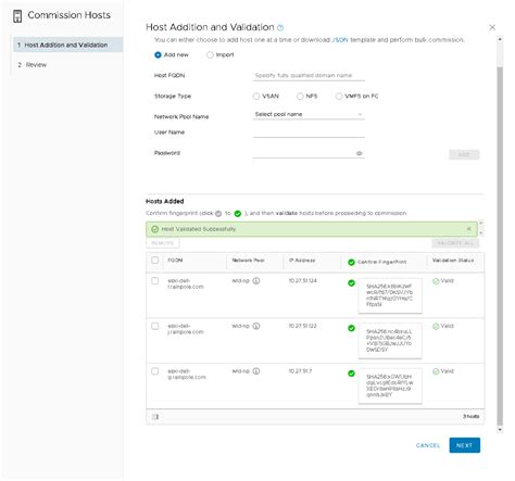 Getting Started With Vcf Part 5 Commission Hosts