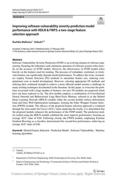 Improving Software Vulnerability Severity Prediction Model Performance