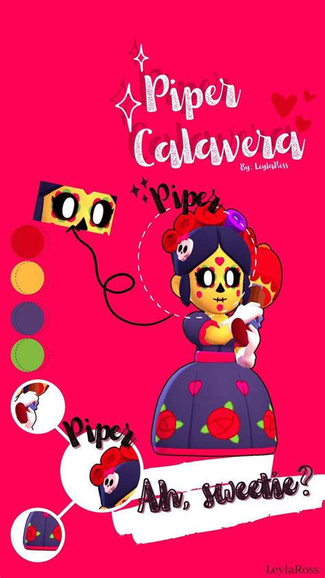 Piper Calavera Brawl Stars Wallpaper In Star Wallpaper Wallpaper Character