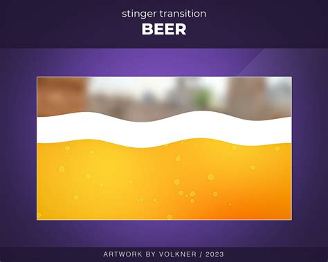 Beer Stream Transition Animated Stinger Transition Cheers Bier