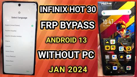 Infinix Hot Frp Bypass Android Infinix Frp Bypass Without Pc YouTube