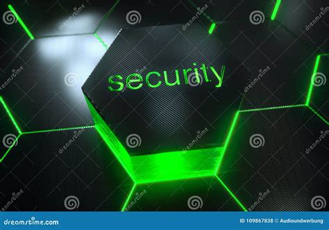 Abstract Futuristic Surface Hexagon Pattern With Light Rays Stock Illustration Illustration Of