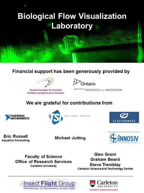 Flow Visualization Lab Insect Flight Group