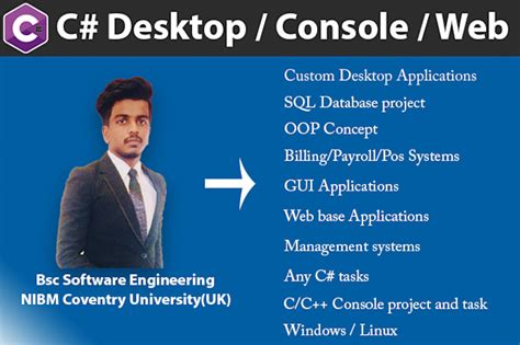 do desktop and console application in c sharp dot net by