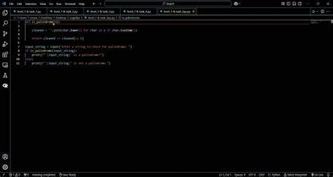 Pythoninternship Cognifyz Palindromechecker Programmingskills
