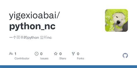 github yigexioabai python nc 一个简单的python 监听nc