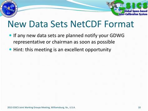 gsics data management working group report ppt download