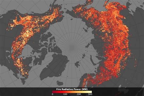 Nasas Earth Observatory Fire Map Earth Science Image