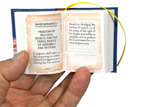 The Constitution Of The United States Mini Book 250 H In English And