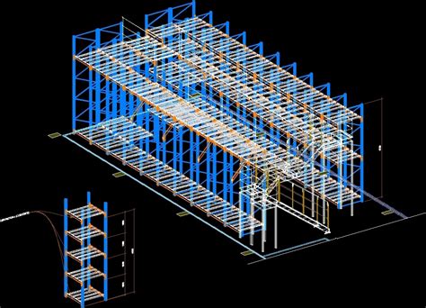 Pallet Racking Dwg Block For Autocad • Designs Cad