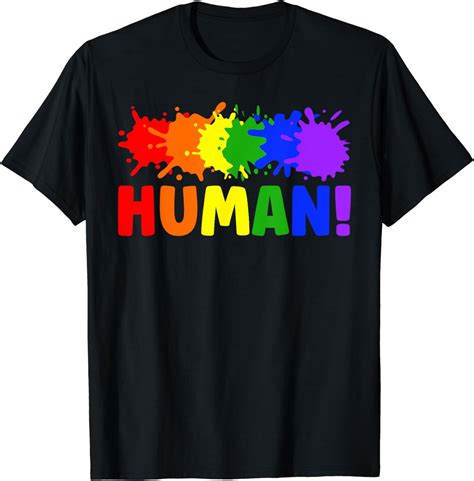 Human Lgbt Gay Pride Flag Rainbow Flag T Shirt