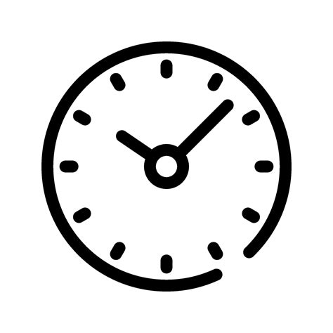 Clock Icon Vector Symbol Design Illustration 26631642 Vector Art At Vecteezy