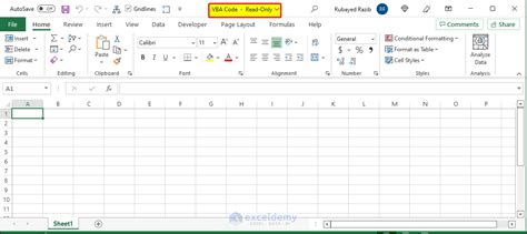 How To Open A Workbook As Read Only With Excel Vba 4 Methods