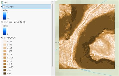 Raster Calculator Sinslope Raster Works But Sinslope Raster To The Power Of 16 Gives Null