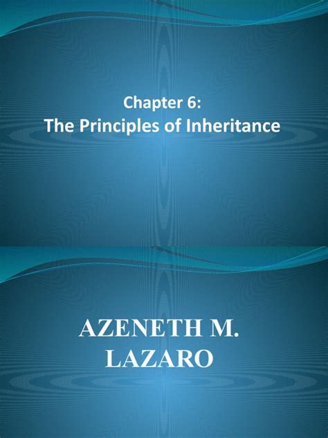 principle of inheritance pdf dominance genetics heredity