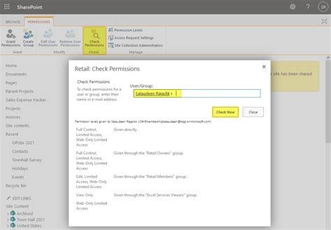 fix access denied user does not have permissions to access this resource error in sharepoint