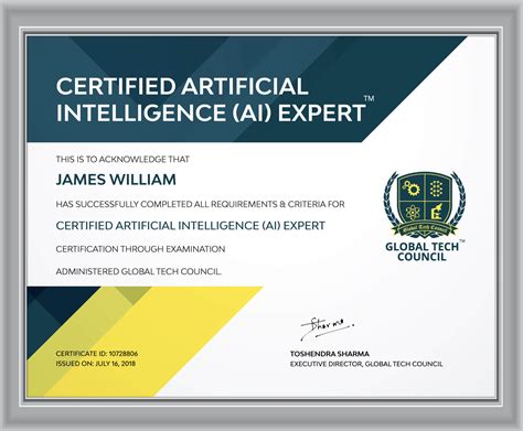 Ai Certification Course Artificial Intelligence Course Online With Certificate Global Tech