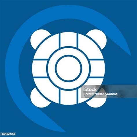 아이콘 구명 부표 바다 기호와 관련이 있습니다 긴 그림자 스타일 심플한 디자인 편집 가능 간단한 일러스트레이션 가득 찬에 대한 스톡 벡터 아트 및 기타 이미지 Istock