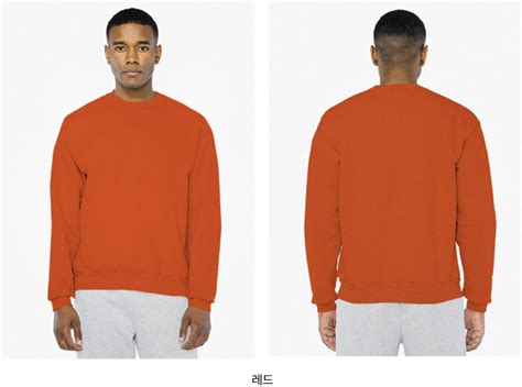 아메리칸 해비 맨투맨 S~xl 오즈의 제작소