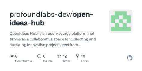 Github Profoundlabs Devopen Ideas Hub Openideas Hub Is An Open