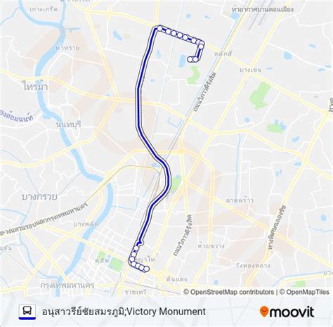 เส้นทางของสาย 166 ศนยราชการ ตารางเดินรถ ป้ายต่างๆและแผนที่ อนุสาวรีย์ชัยสมรภูมิ Victory