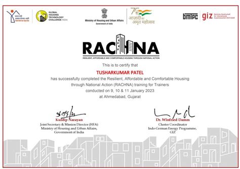 Tushar Patel On Linkedin Training Affordablehousing Greenbuildings