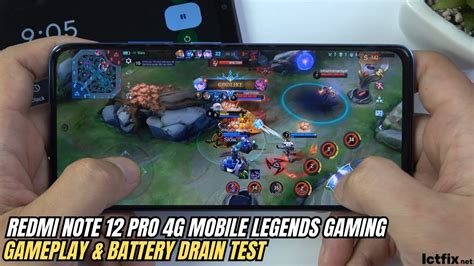 Xiaomi Redmi Note 12 Pro 4g Mobile Legends Gaming Test Mlbb